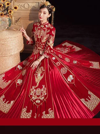 Chinese Wedding Dress Gold