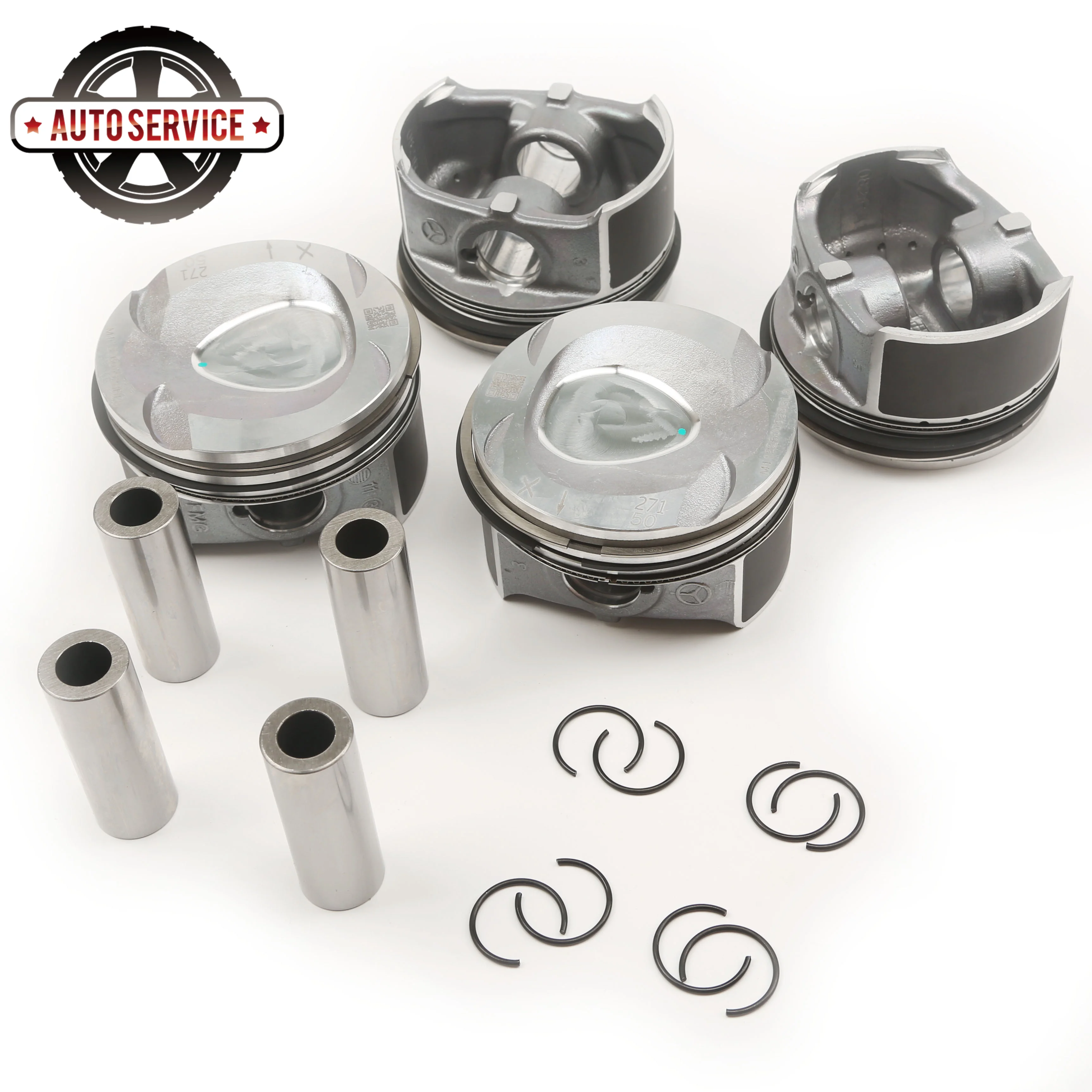 A2710305017-4x-Pistons-Rings-Set-1-8T-M271-860-For-Mercedes-Benz-S204-C ...