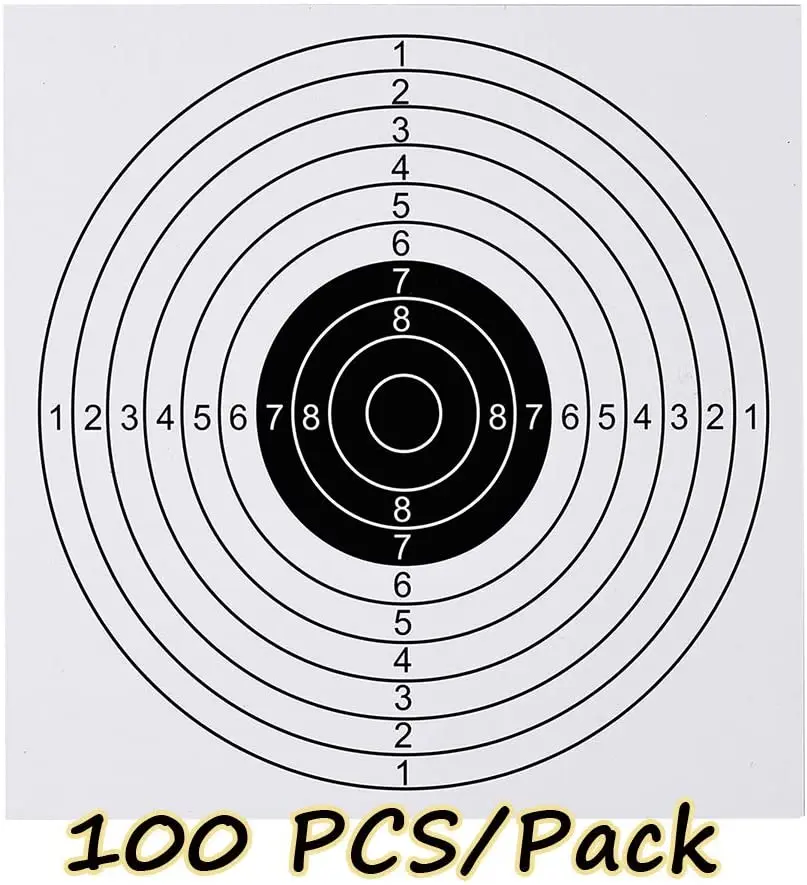 5.5inch Airsoft Target Papers for Pellet Trap Pellet Catcher Target ...