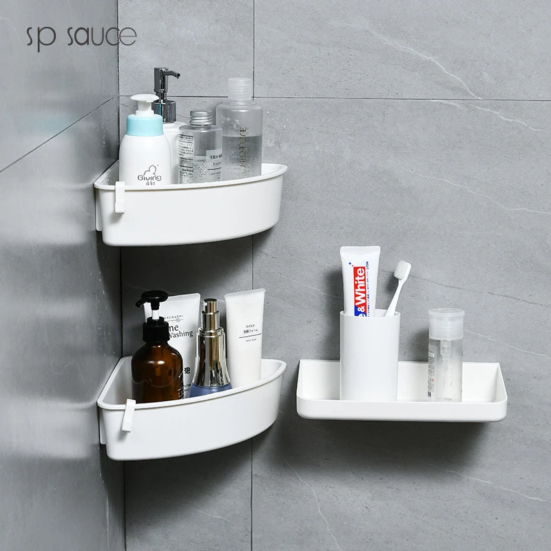 Plastic Bathroom Shelves White – Rispa