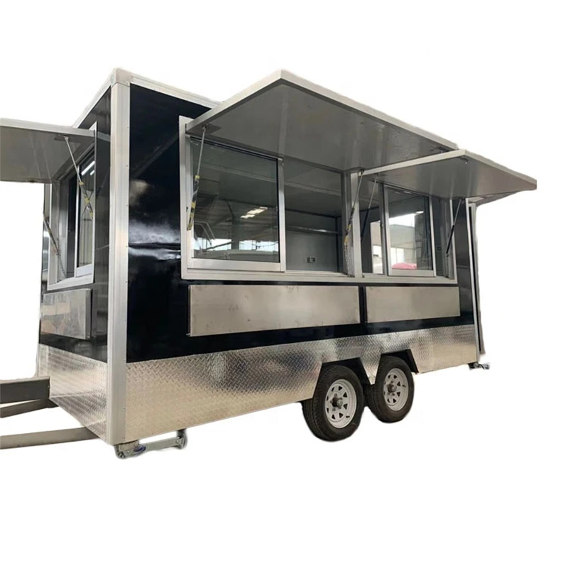 Fast Food Trucks Mobile Catering Trailer Food Vending Van Ice Cream Hot ...