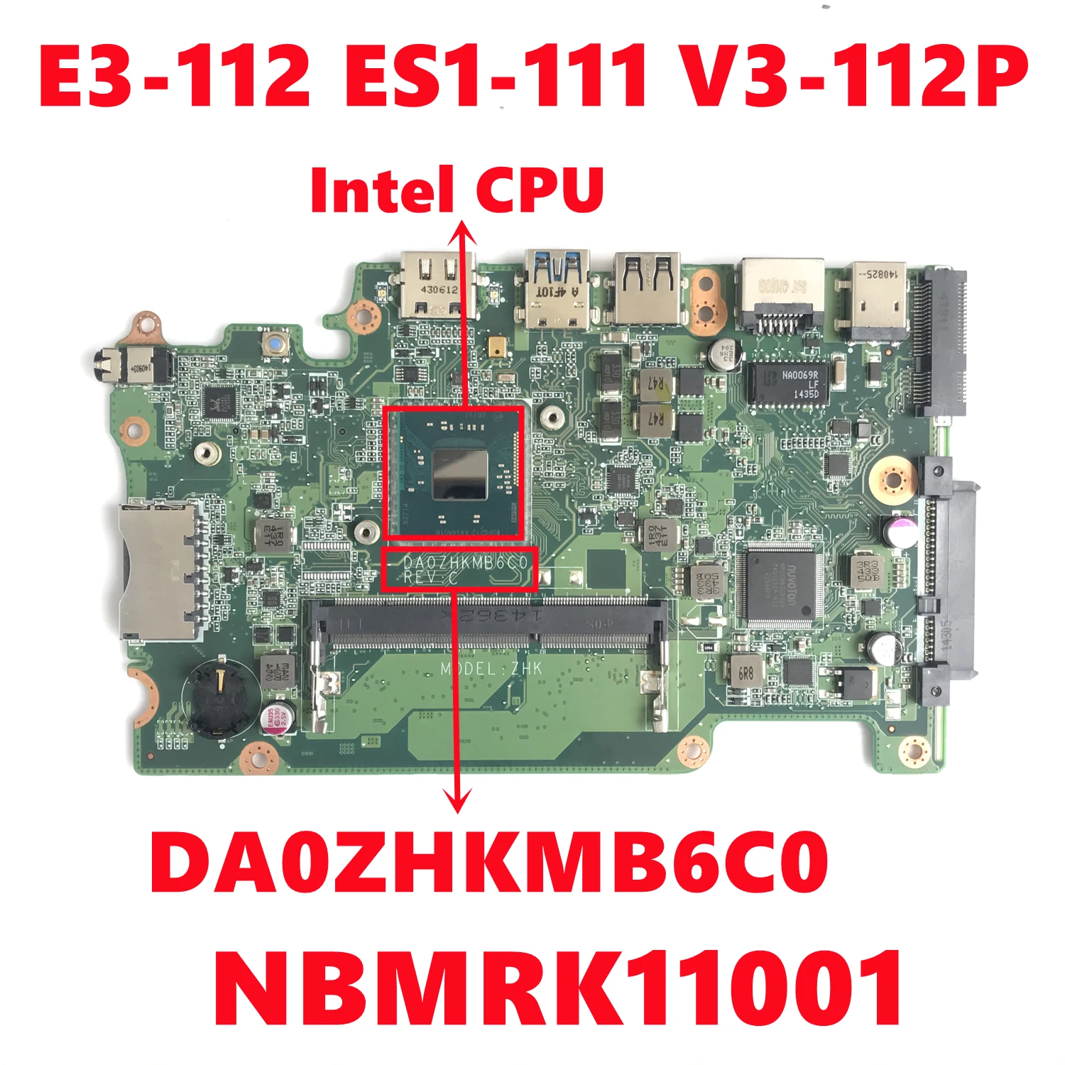 NBMRK11001-NB-MRK11-001-For-Acer-Aspire-E3-112-ES1-111-V3-112P-ZHK ...