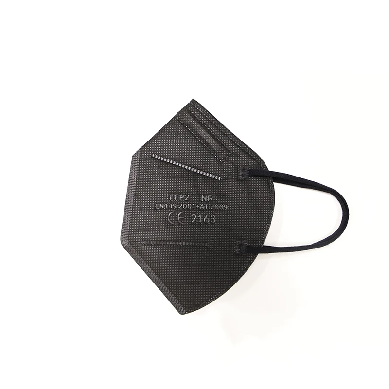 Black FFP2 Mask 5 Layers CE FPP2 Mask Dust Mask FPP2 KN95 Protective 10 ...