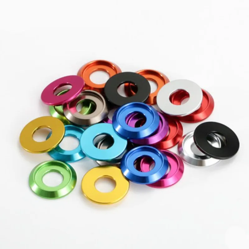 10pcs M2 M2.5 M3 m4 m5 m6 colourful Aluminum button head washer for button head screw|Washers ...