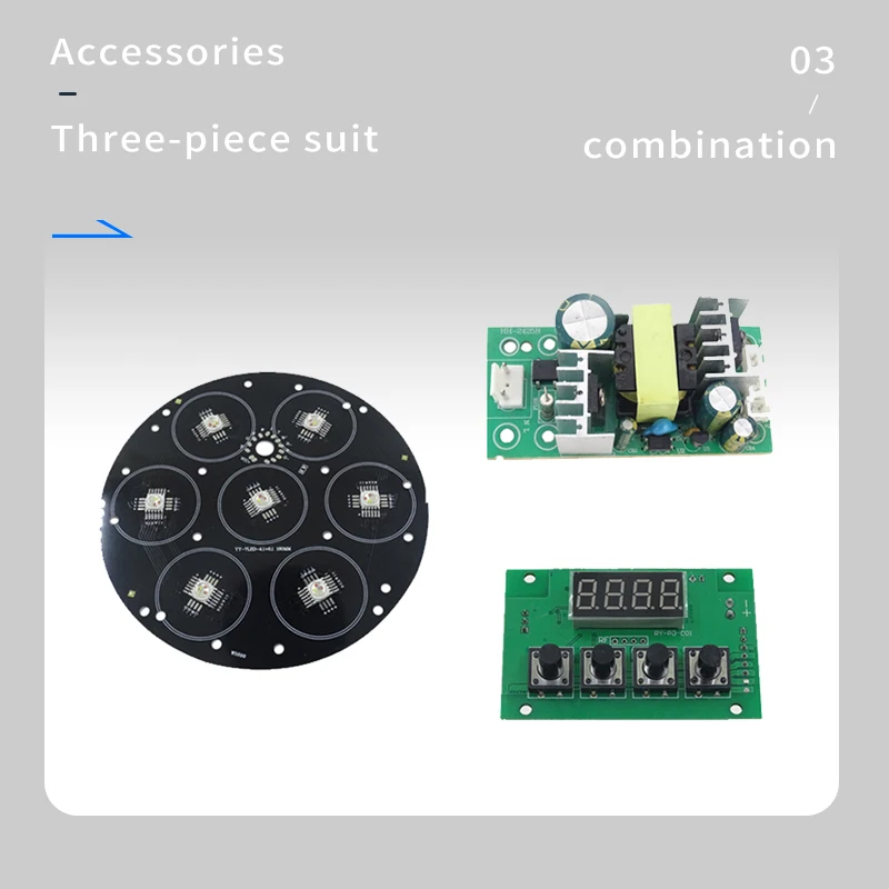 Placa mãe e alimentação de led, conjunto de acessórios para lâmpada par ...