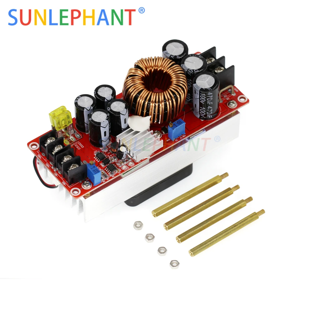 1500W 30A Step Up Module DC DC Power Boost Converter Constant Power ...