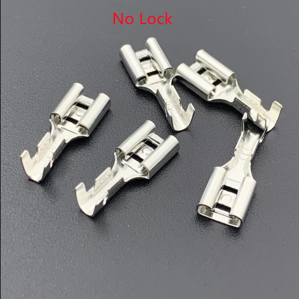 500PCS/1Lot female Lug Plug In wiring crimp car connectors terminals No ...