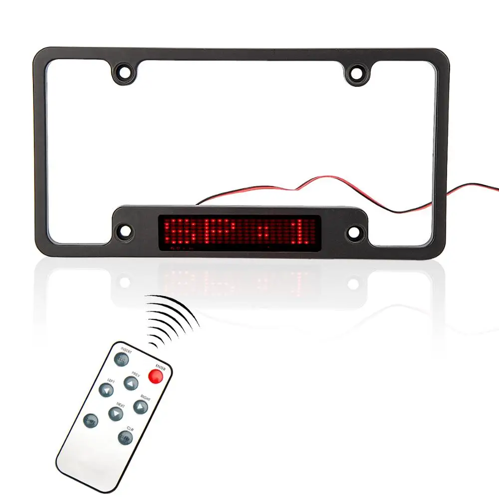 New DC 12V SMD LED Car Sign Programmable Display Digital LED License ...