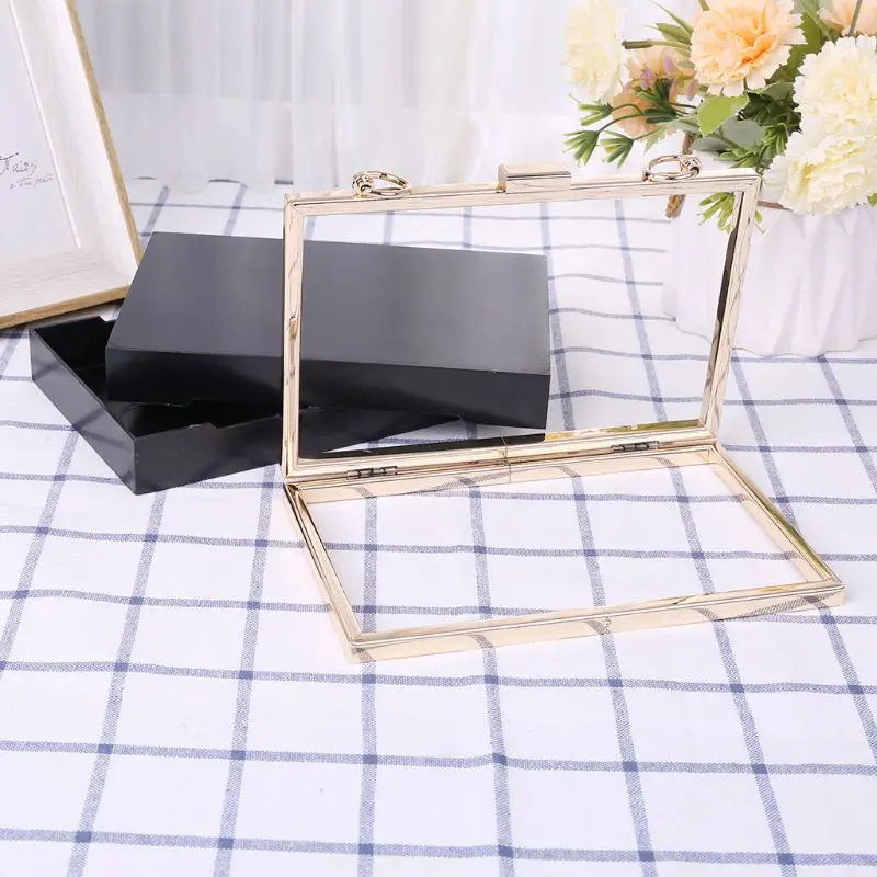 Rectangle-Metal-Frame-Box-Purses-Handles-for-DIY-Handbags-Evening-Bag ...