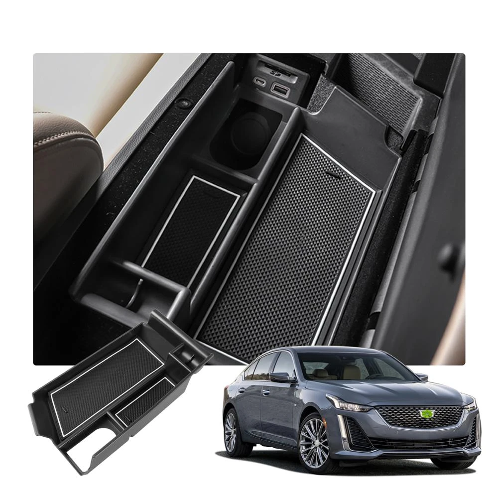 LFOTPP Car Central Control Armrest Box for Cadillac CT5 2020 2023 Auto ...