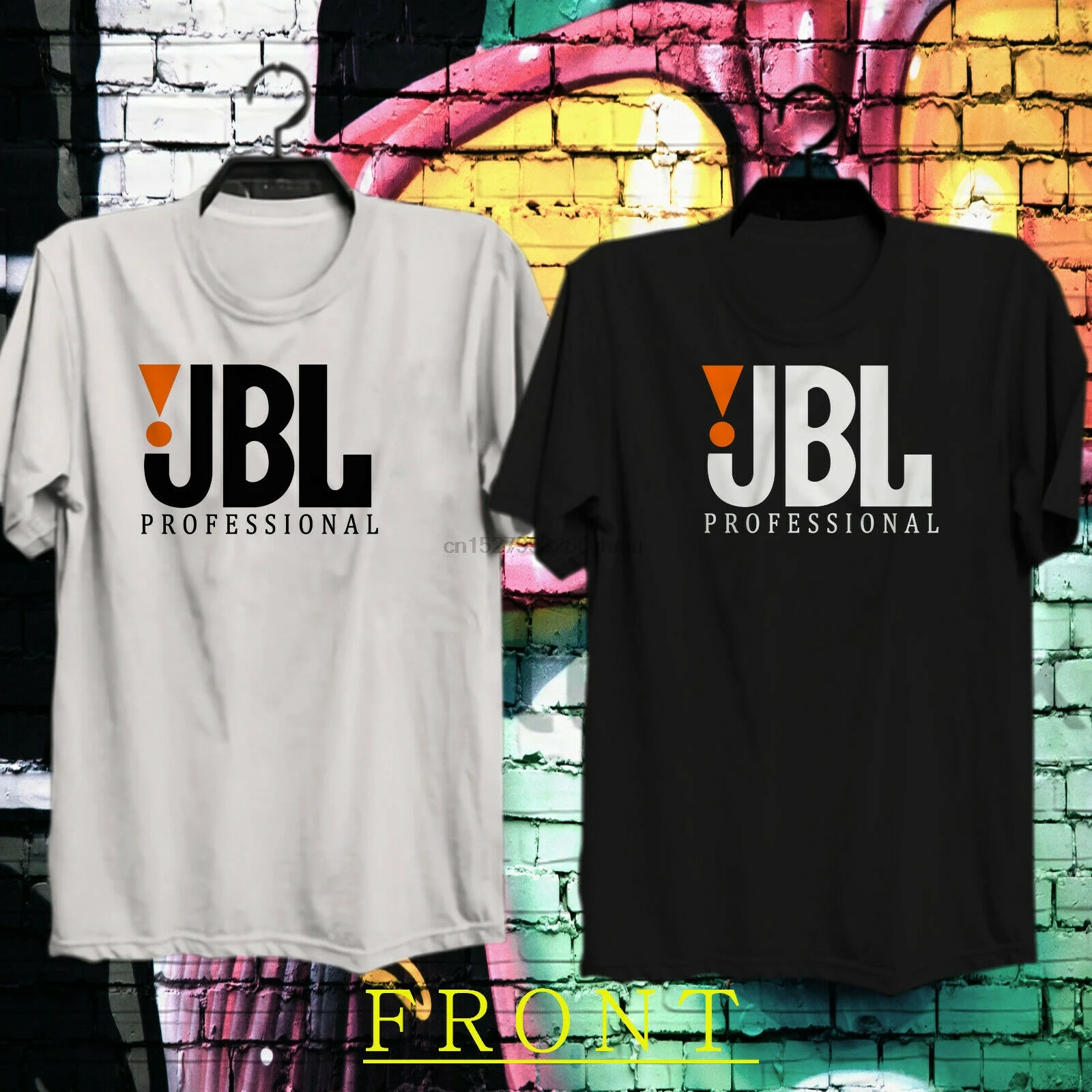 New JBL Professional Logo Black & White T Shirt Tee 100% Cotton|T ...