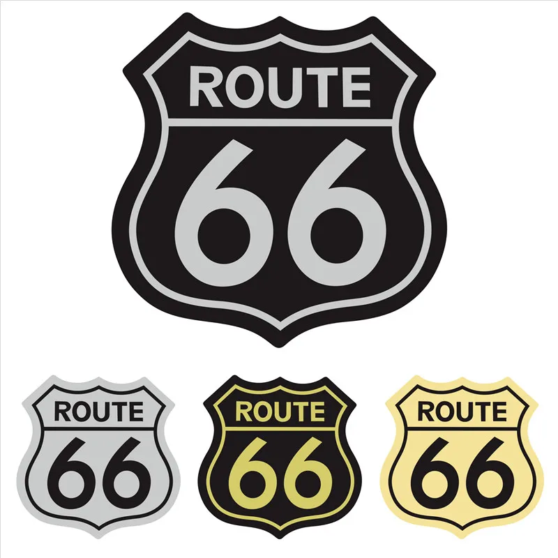 3d Motorcycle Decal Stickers America Us The Historic Route 66 Sticker ...