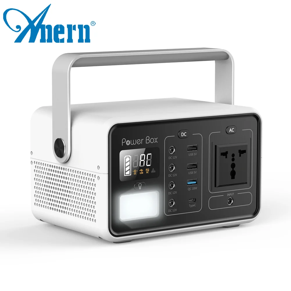 Anern 110-220v 200w Solar Generator Battery Charger 60000mah Portable ...