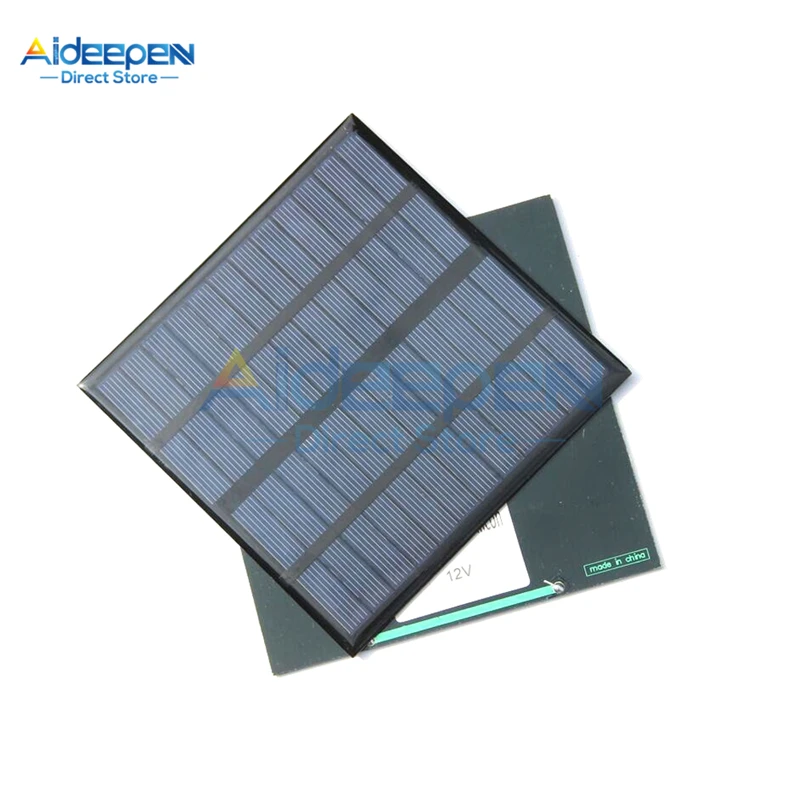 12V 250mA 3W Mini Solar Panel Small Solar Cells 18V Solar Charger For ...