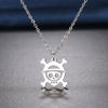 One Piece Stainless Steel Necklaces Skeleton Pirate Pendants Gift | One ...