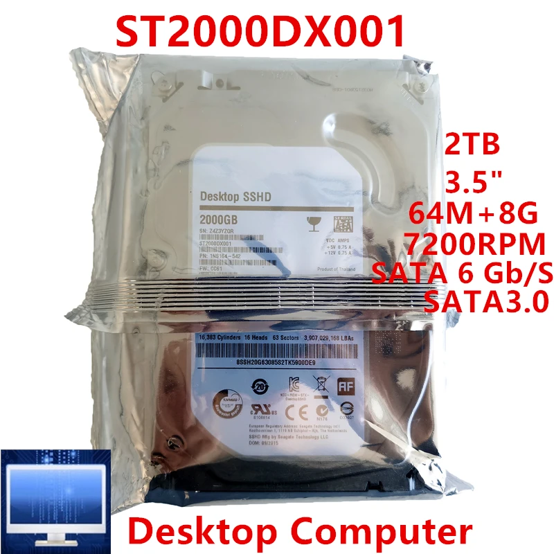 Yeni-orijinal-SSHD-Seagate-marka-2TB-3-5-SATA-6-gb-sn-64MB-8G-7200RPM ...