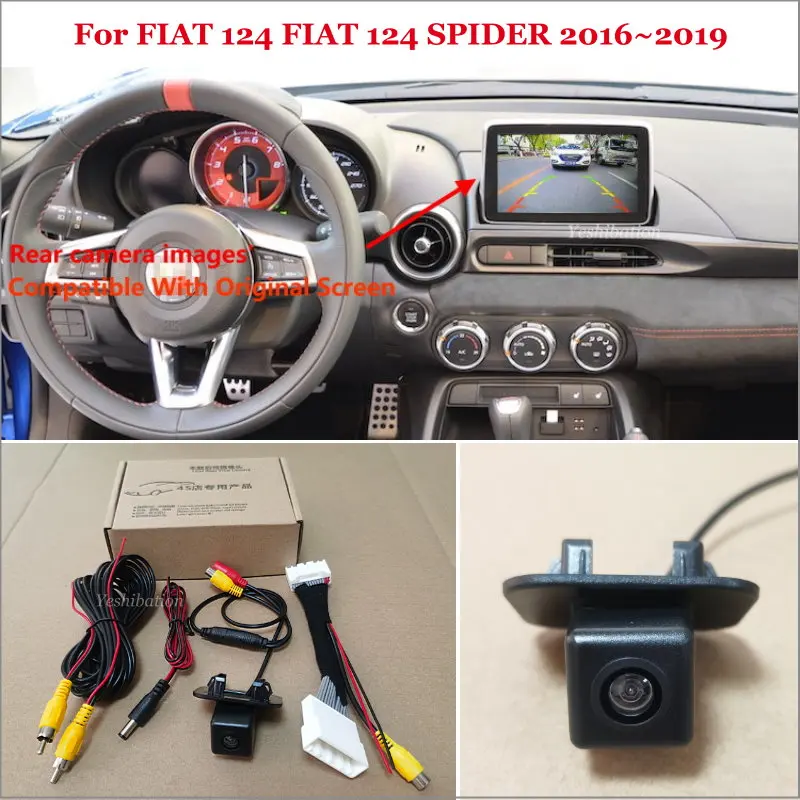 Car Rear View Back Up Reverse Camera Sets For Fiat 124/Abarth 124 ...