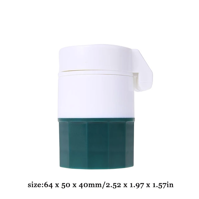 4 In 1 Portable Pill Case Medicine Splitter Powder Pastillero Grinder ...