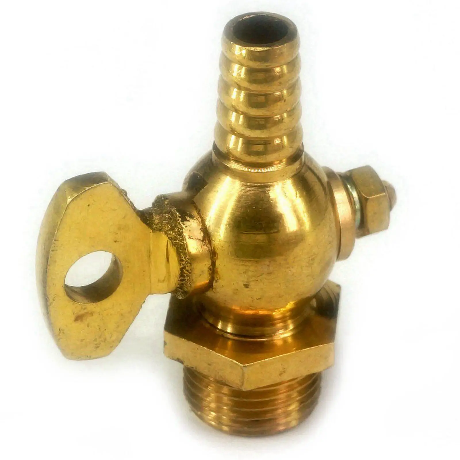 1-2-BSP-Male-x-10mm-Hose-Barb-Brass-Drain-Petcock-Shut-Off-Valve-Heavy ...