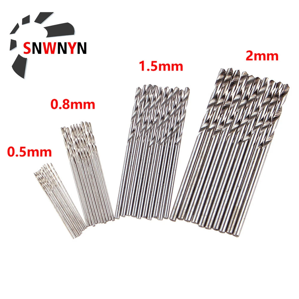 10pcs/set 0.5mm 0.8mm 1.5mm 2.0mm Hss High Speed Steel Mini Drill Twist ...
