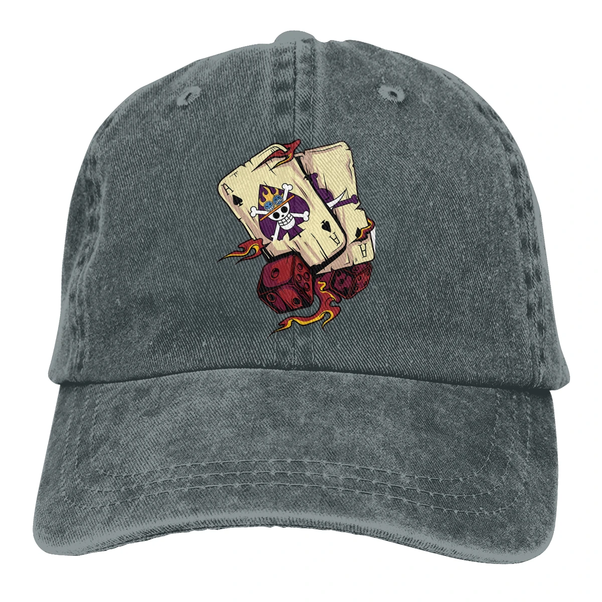 Portgas D. Ace Washed Cotton Adjustable Baseball Cap | One piece ...