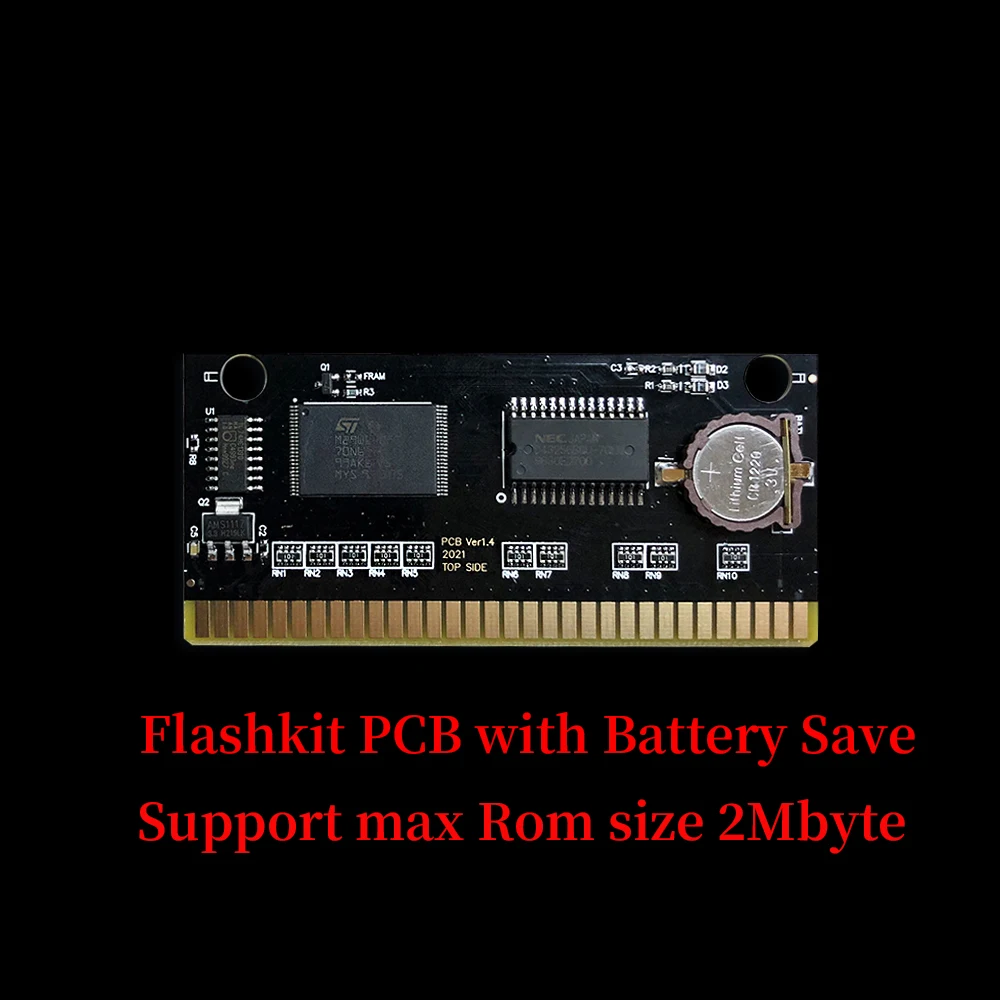 Md Flashkit Card Rewritable Electroless Gold Pcb Card For Sega ...
