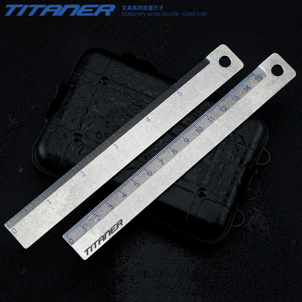 1-Piece-TITANER-Titanium-Alloy-Tactical-Ruler-EDC-Measuring-Tool ...