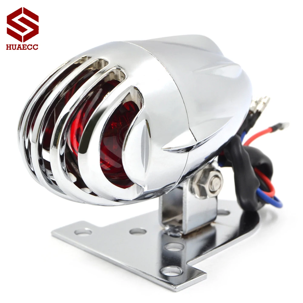 Universal-Vintage-Taillight-Grill-Brake-Stop-Lamp-Motorcycle-Retro ...