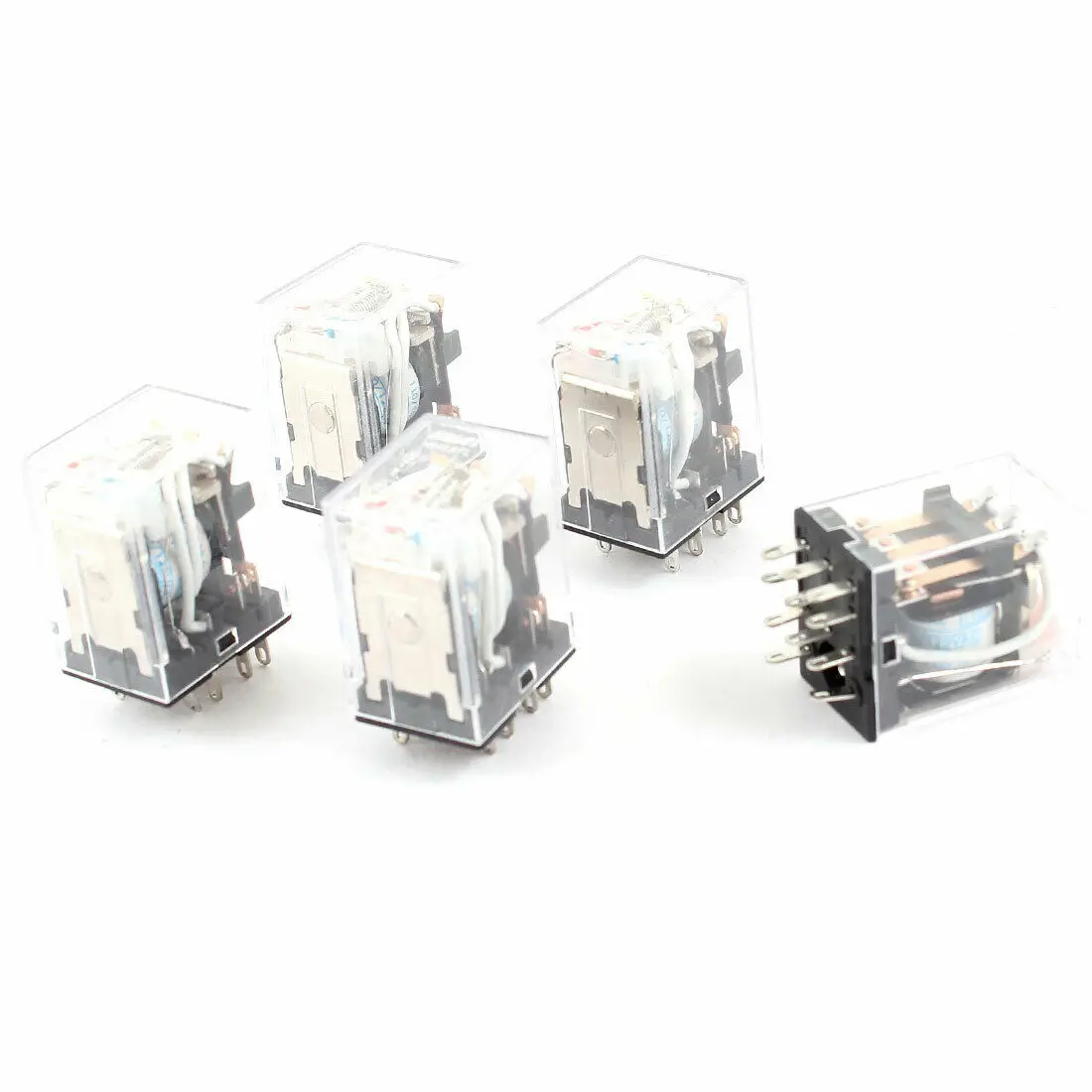 HH53PL AC 110/120V Coil 11 Pins 3PDT Red LED Indicator Light Power ...