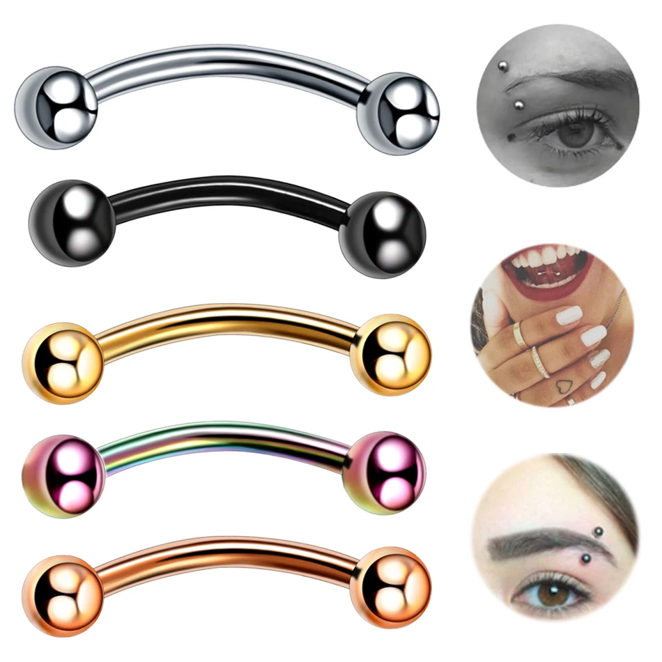 1PC-Titanium-Eyebrow-Banana-Piercings-Curved-Barbell-Ring-Lip-Labret ...