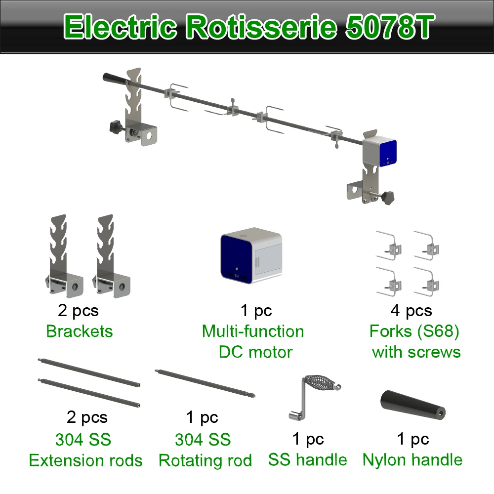 ZENOBBQ-5078T-Rotisserie-Kit-Universal-Rotating-Spit-Turn-For-Pig ...