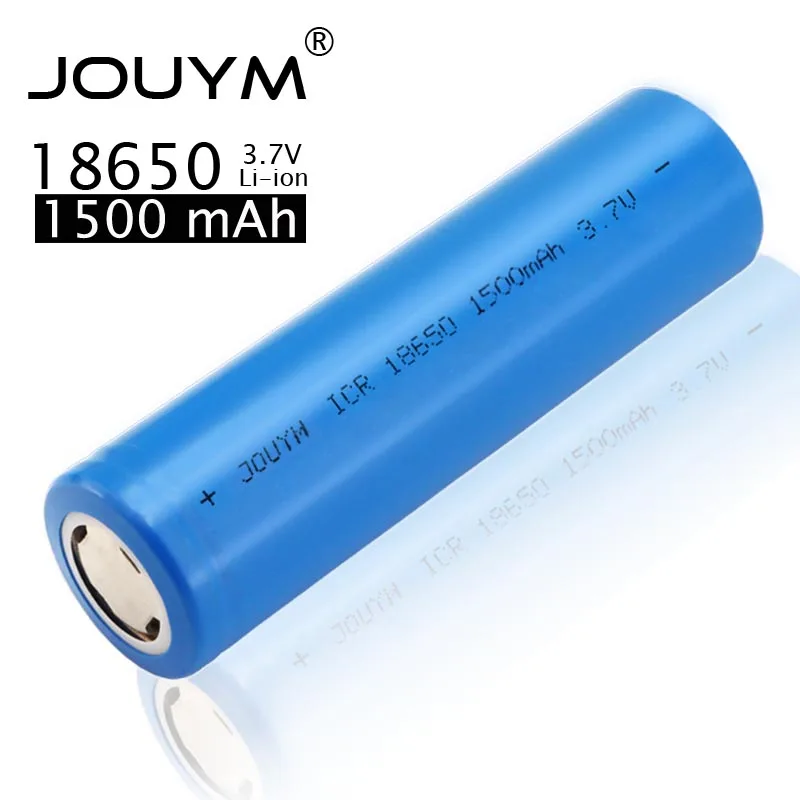 ICR 18650 Battery 1500mah 3.7V Lithium ion 18650 Rechargeable Battery ...