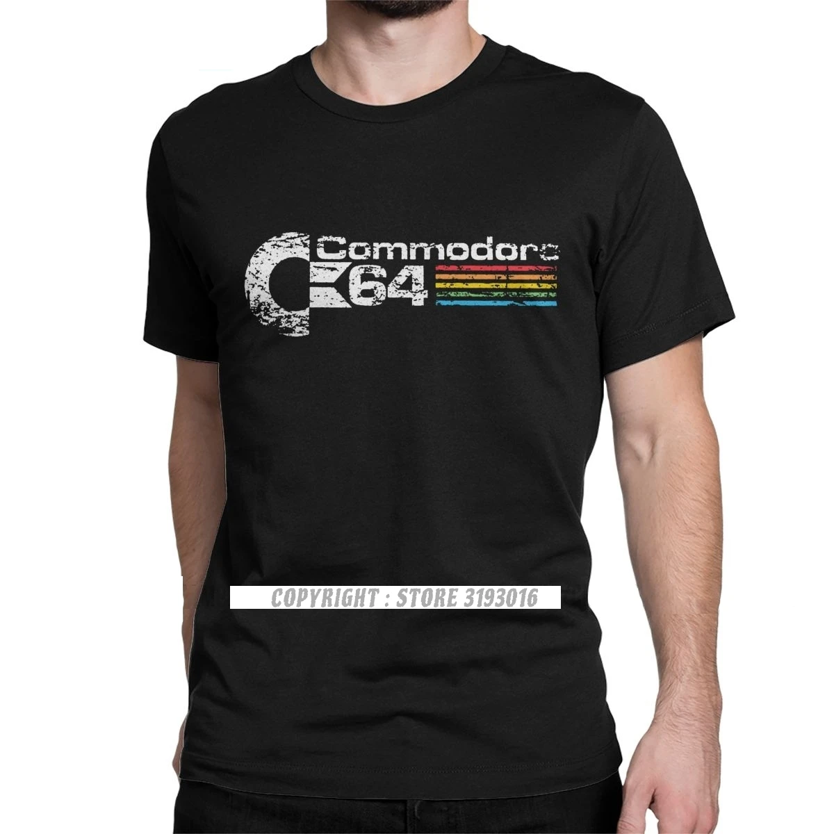 Retro Commodore 64 Tops T Shirt New Pure Cotton Tees Camisas C64 Amiga ...