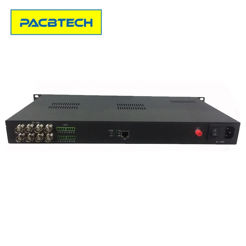 8Ch HD SDI/ASI พร้อมระบบเสียงระดับ HD SDI เส้นใย Video Converter 1.485G ...