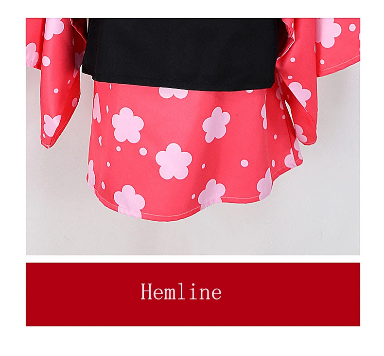 Anime Demon Slayer Makomo Kimono Uniform Cosplay Costume With Mask And ...