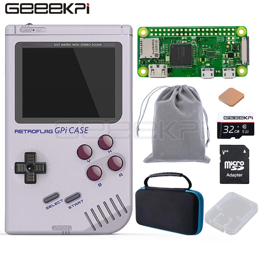 Original Retroflag GPi CASE Kit with Carrying Bag For Raspberry Pi Zero / Zero W|Demo Board ...