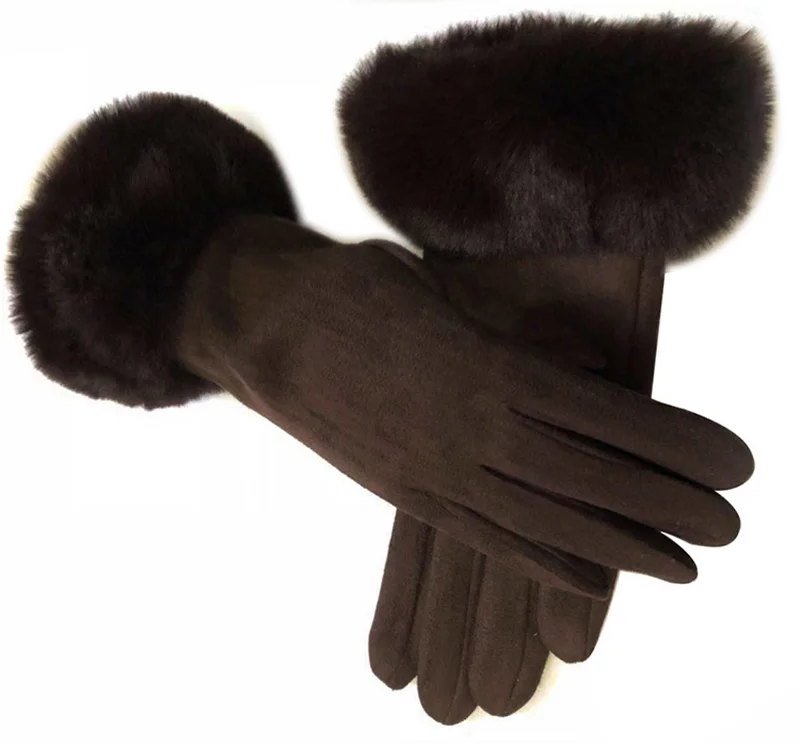 Gants-sous-gants,Gant de conduite en cuir suédé pour femme,Faux cuir ...