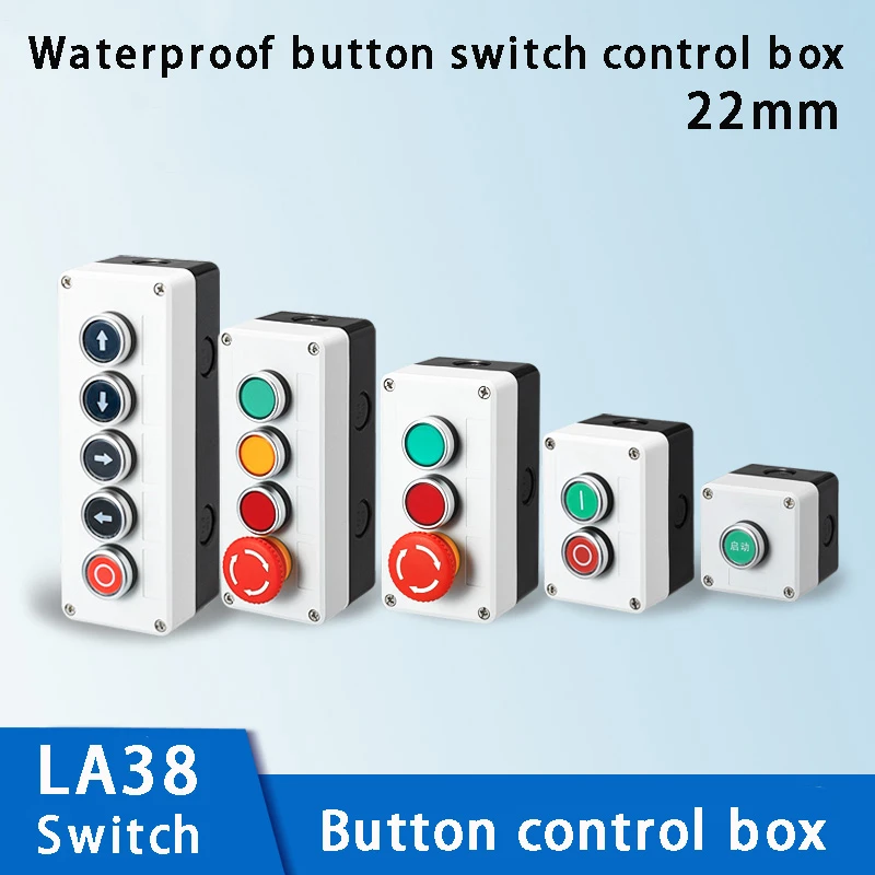 Button Switch Control Box Plastic Hand-held Self Starting Button ...