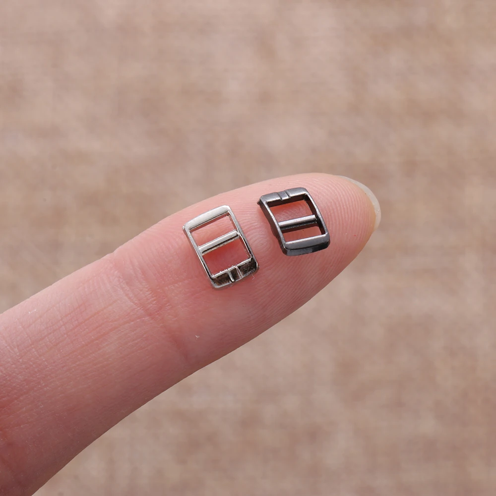20Pcs 4mm Mini Doll Belt Buckles Ultra-small Tri-glide Buttons Doll ...
