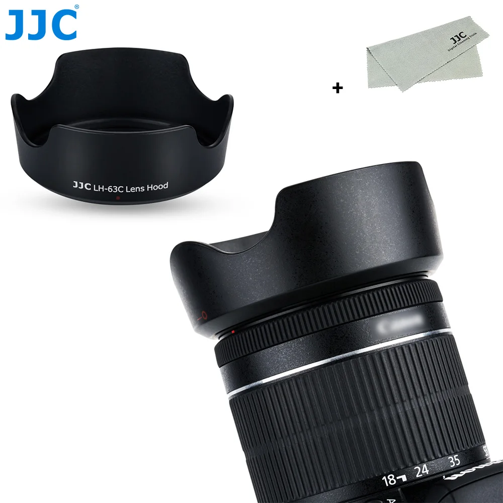 JJC EW 63C EW 63C Reversible Lens Hood Fit Canon EF S 18 55mm f/3.5 5.6 (or f/4 5.6) IS STM Lens ...