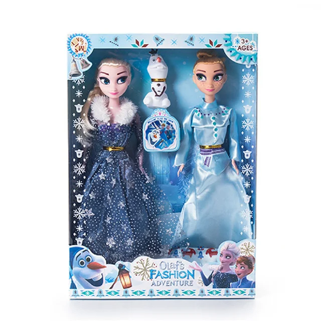 Disney Anime Figure Frozen 2 Elsa Anna Olaf Action Figures Model ...