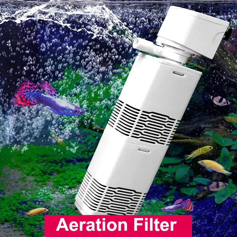 New-Aquarium-Filter-Pump-3-in-1-Fish-Tank-Submersible-Air-Oxygen ...