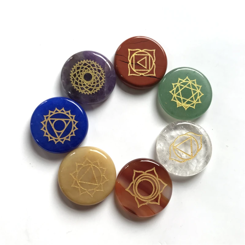 Seven Chakras Signs Symbols Tibetan Religions Chakela Indian Yoga ...