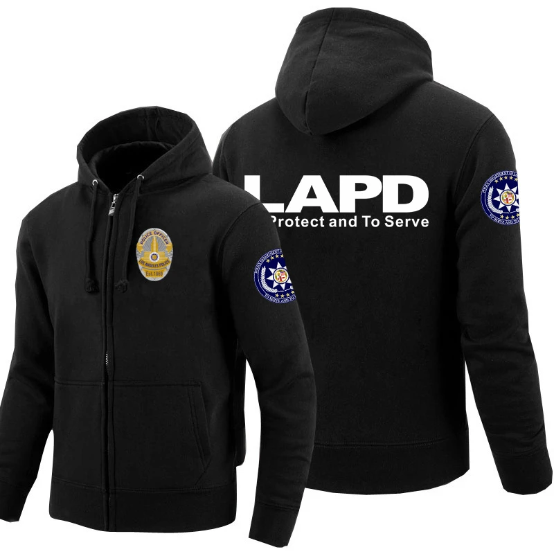Lapd Police Men Sweatshirts Print Los Angeles Policeman Department ...