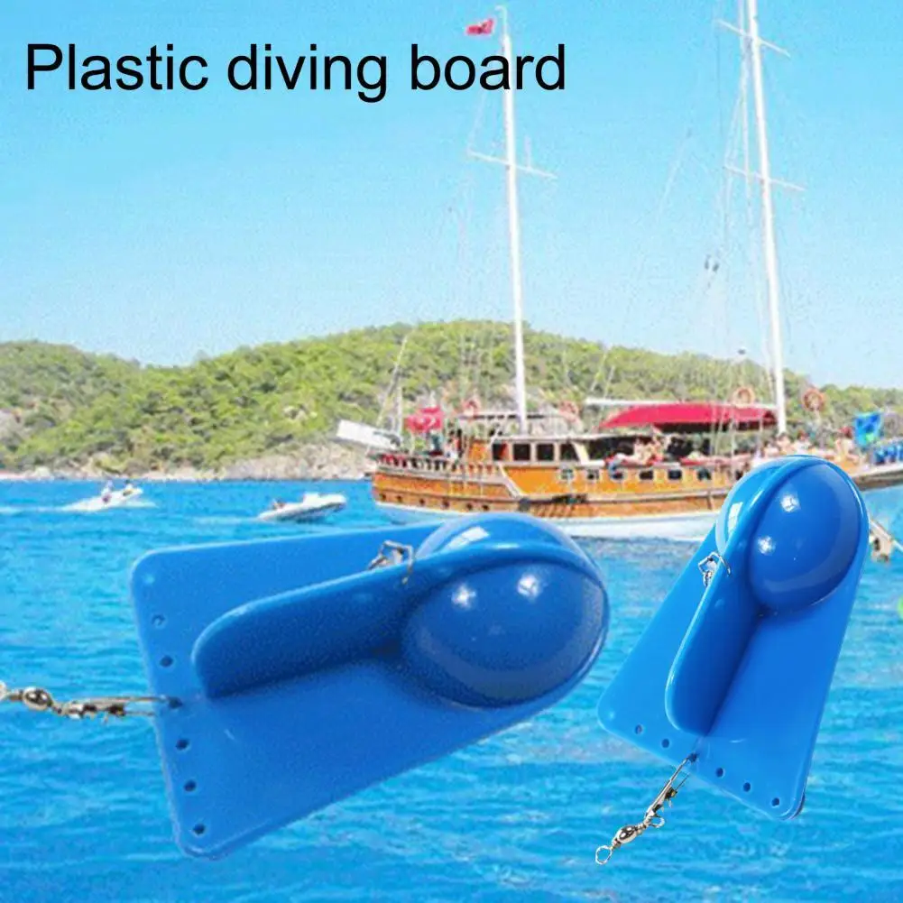 Small Simple Deep Sea Trolling Planer Board Plastic Fishing Diver Plate ...