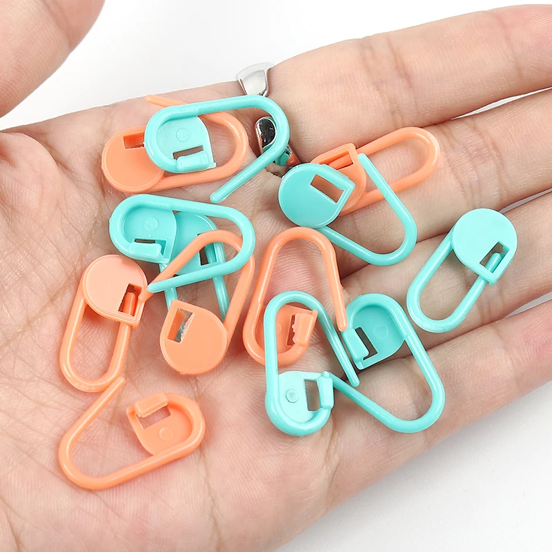 40PCs-Mixed-Plastic-Pins-Sweater-Crochet-Lock-Mark-Buckle-Knitting ...