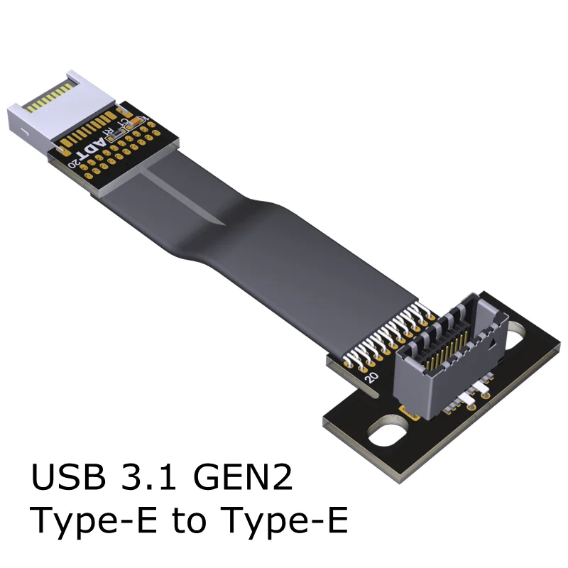 USB3.1 GEN2 Type E Type E 연장 케이블 내부 USB 3.1 E 유형 남성 여성 마더 보드 (나사 구멍 포함) ADT LINK|컴퓨터 케이블 & 커넥터 ...