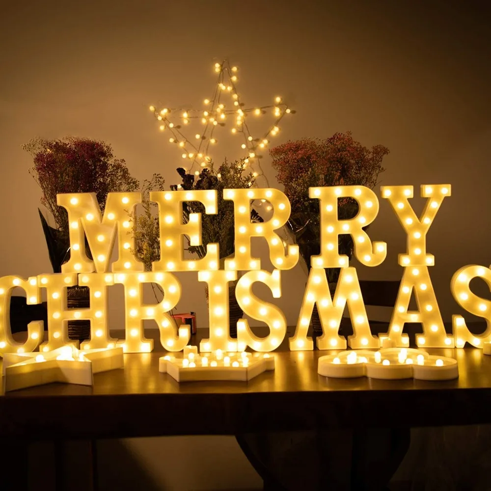 Justup Led Marquee Letter Lights-diy Lights Up Signs 26 Alphabet For ...