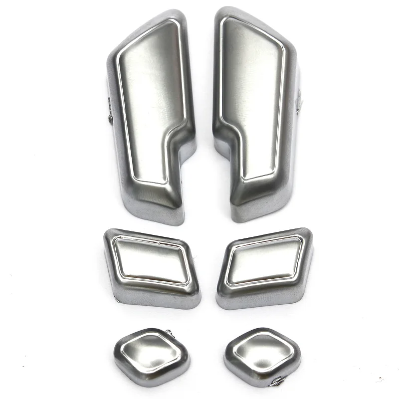 6Pcs-Chrome-Car-Door-Seat-Adjust-Buttons-Switch-For-Mercedes-Benz-E ...