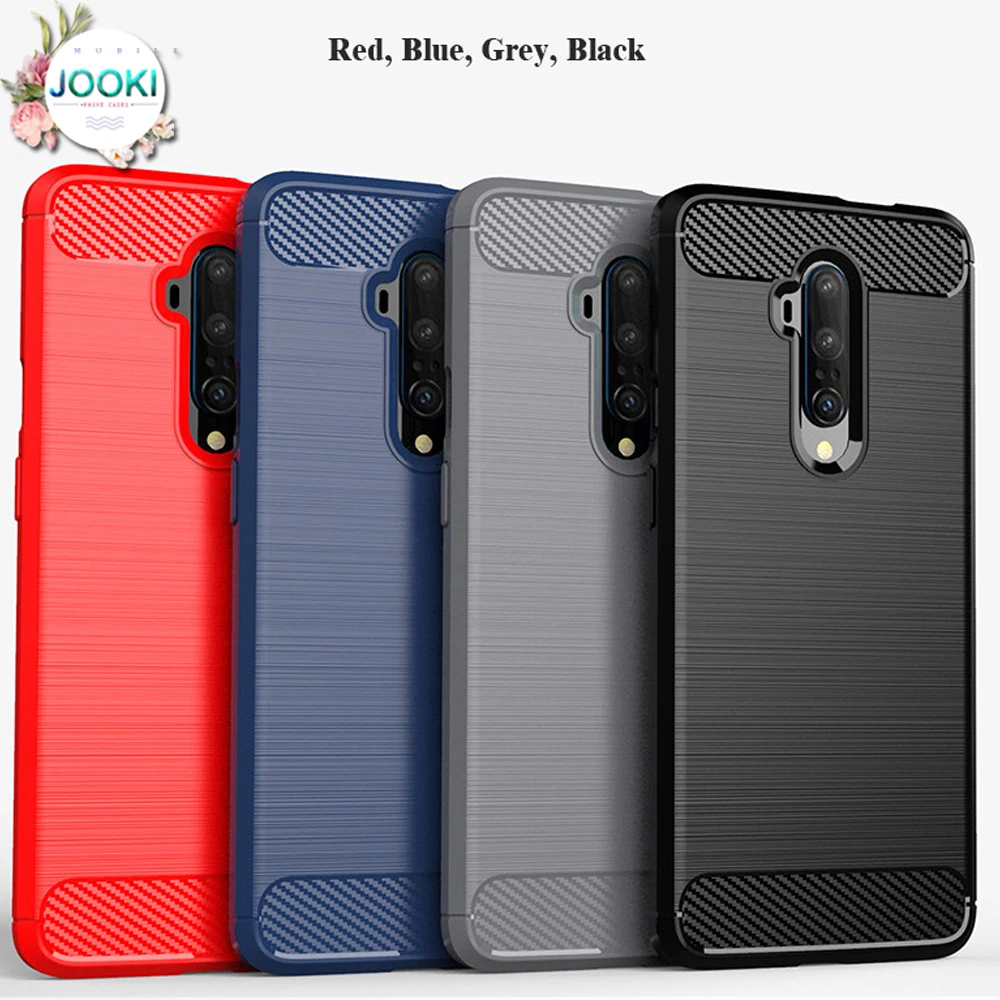1-7T-Pro-Carbon-Fibre-Brush-Cases-For-Oneplus7T-Pro-Silicone-Matte-TPU ...